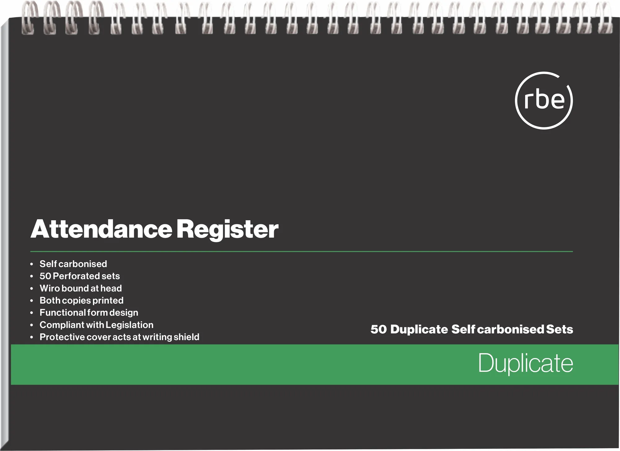 attendance-registration spiral book - a4 | Folio Office National