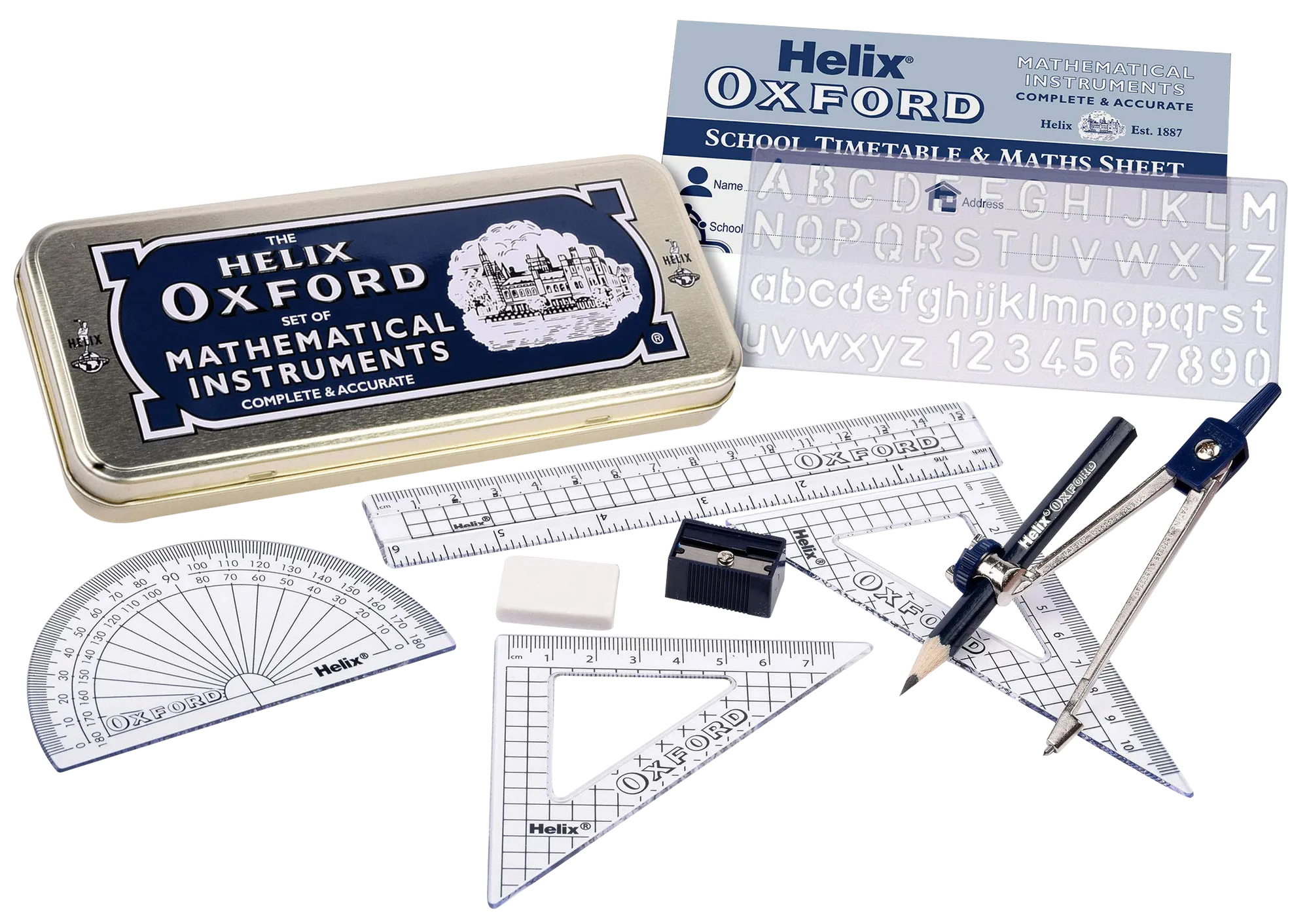 maths sets - 11 piece set | Office National