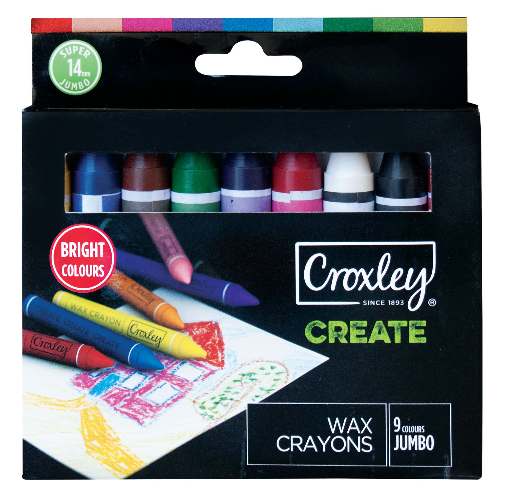 jumbo wax crayons - 9 pack | COE Office National