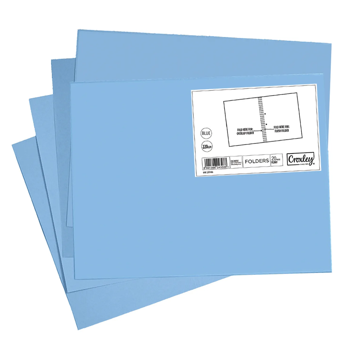 manila folders - 220gsm - blue - 100 pack | Office National
