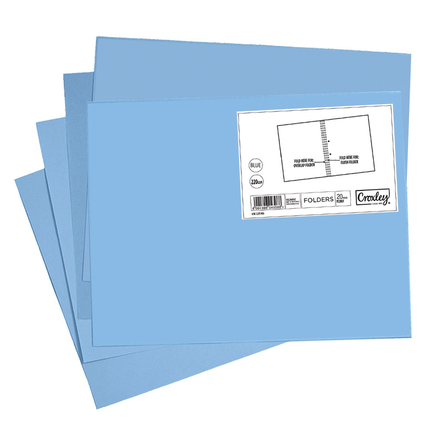 manila folders - 220gsm - blue - 100 pack | Office National