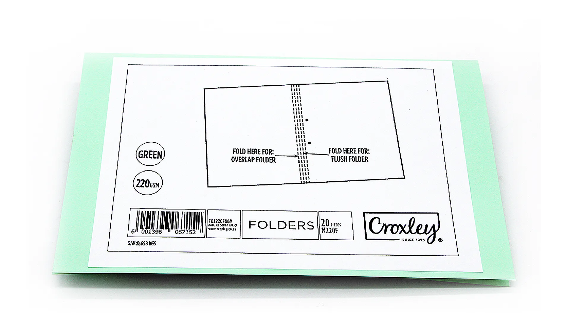 manila folders - 220gsm - green - 20 pack | Access Office National