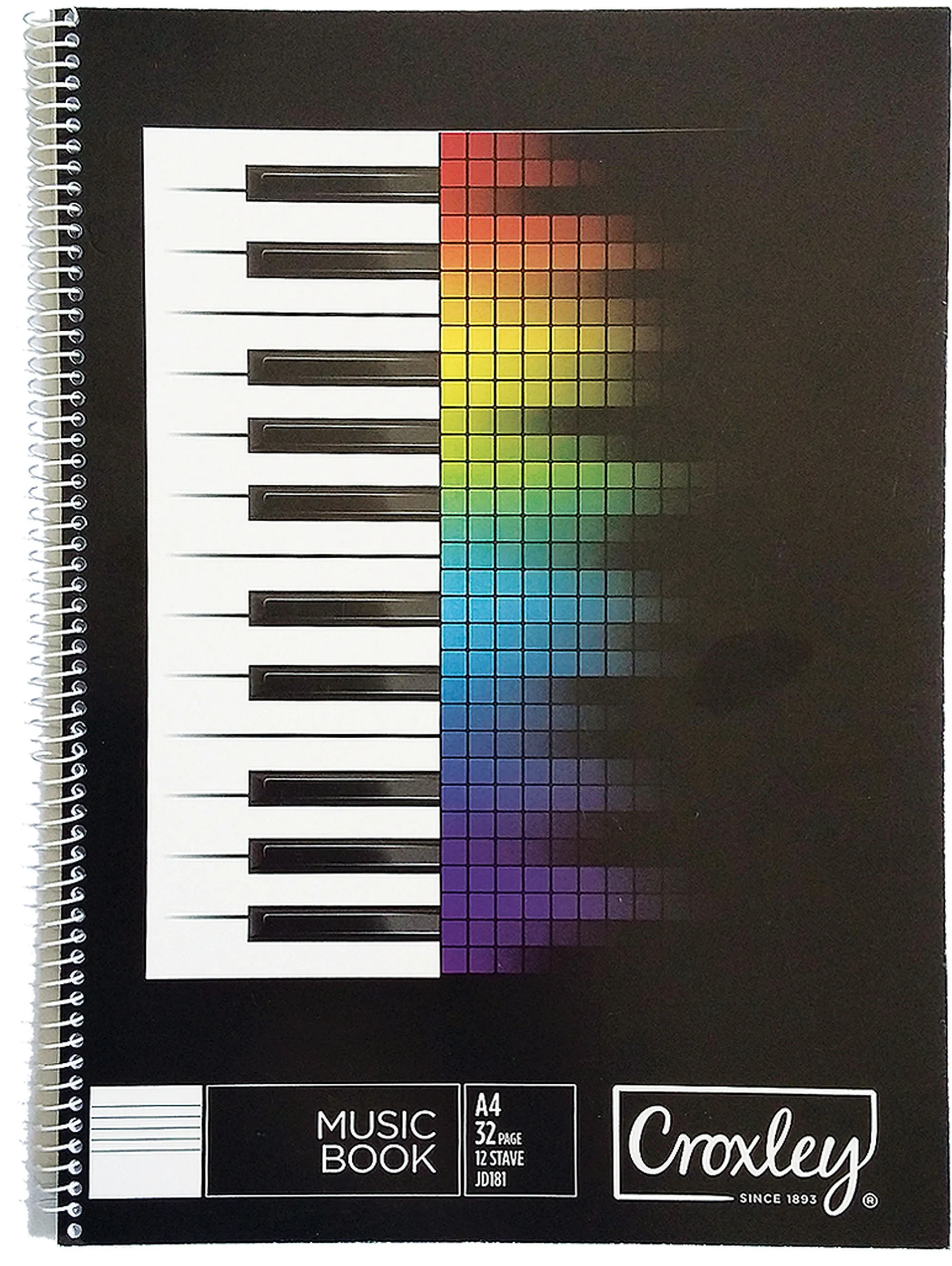 music books - a4 32 page 12 stave wiro bound | Office National