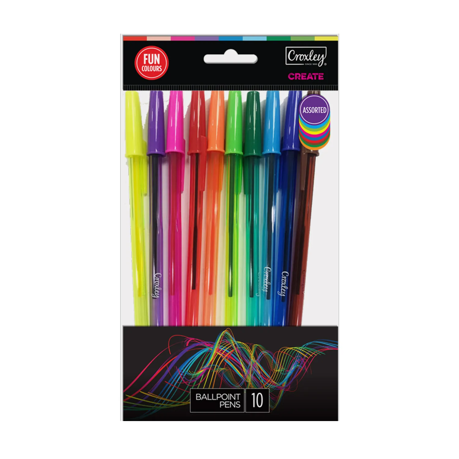 ballpoint pens - assorted 10 pack | PMB Office National