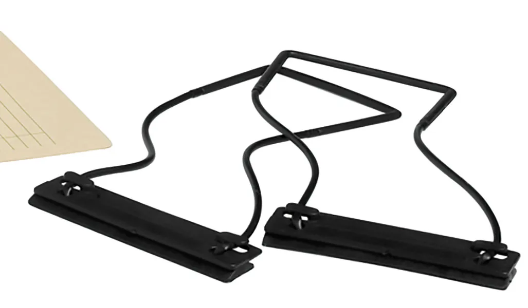 econo plastic snap clips - black - 10 pack | Office National