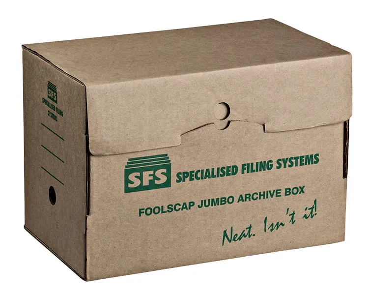 archive boxes - foolscap jumbo archive box - kraft | Office National