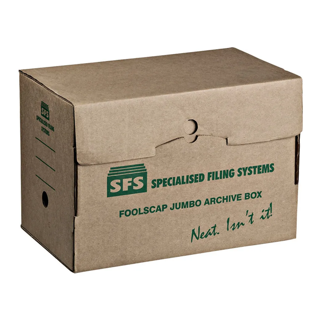 archive boxes - foolscap jumbo archive box - kraft | Office National