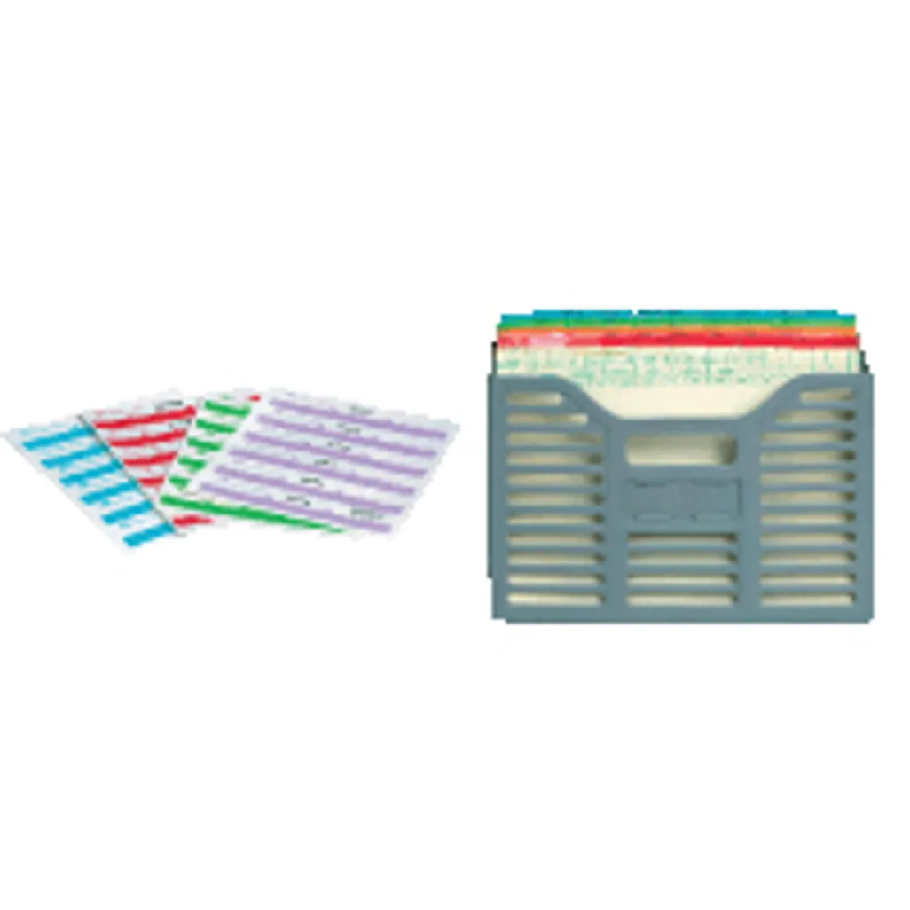 self-adhesive filing tabs - alpha 55mm - white - 144 pack | Office National