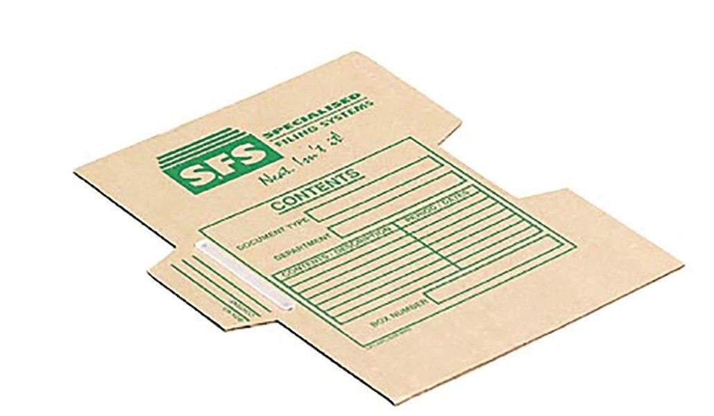 off-site storage box - backing board - including clip - kraft | Office ...