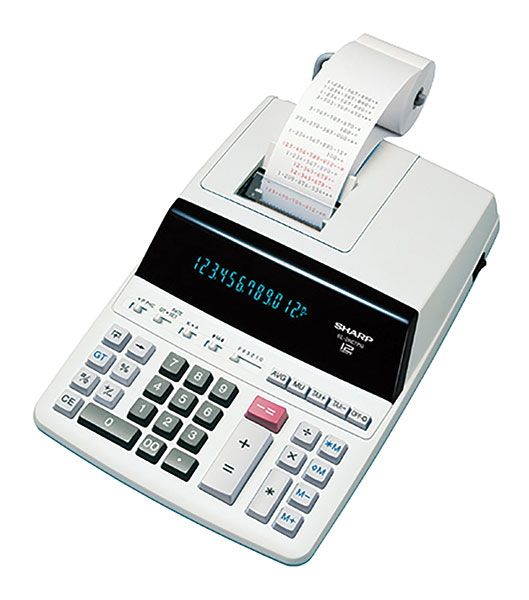 el-2607gy printing calculator - 12-digit - grey | Office National