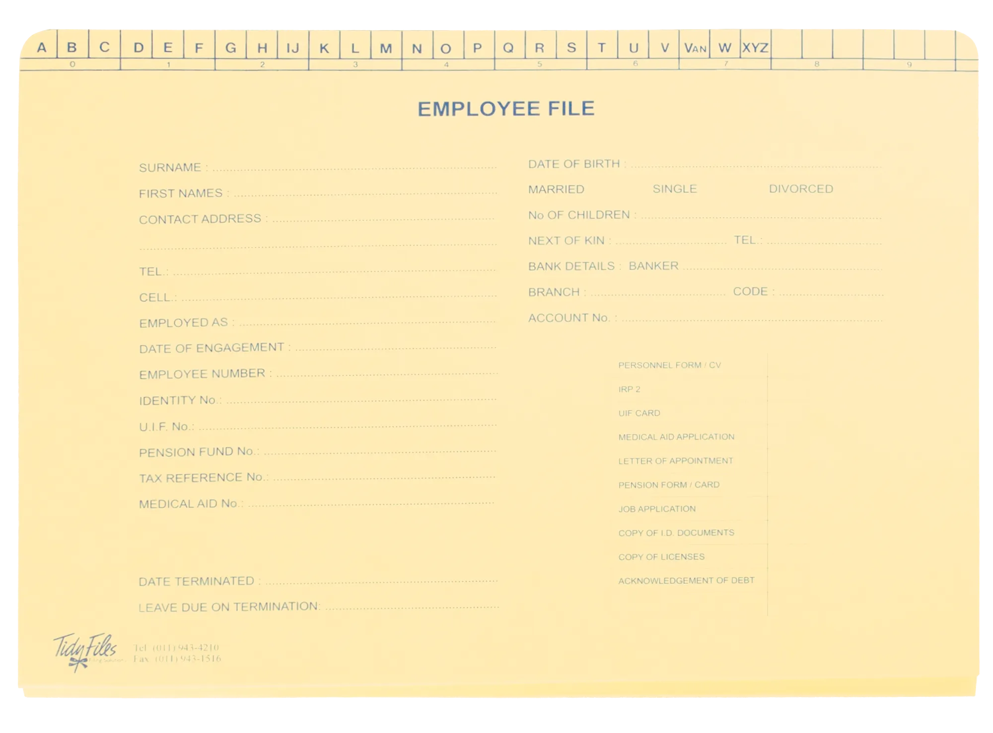 top retrieval employee file - medium weight - 277micron - 200 sheets ...