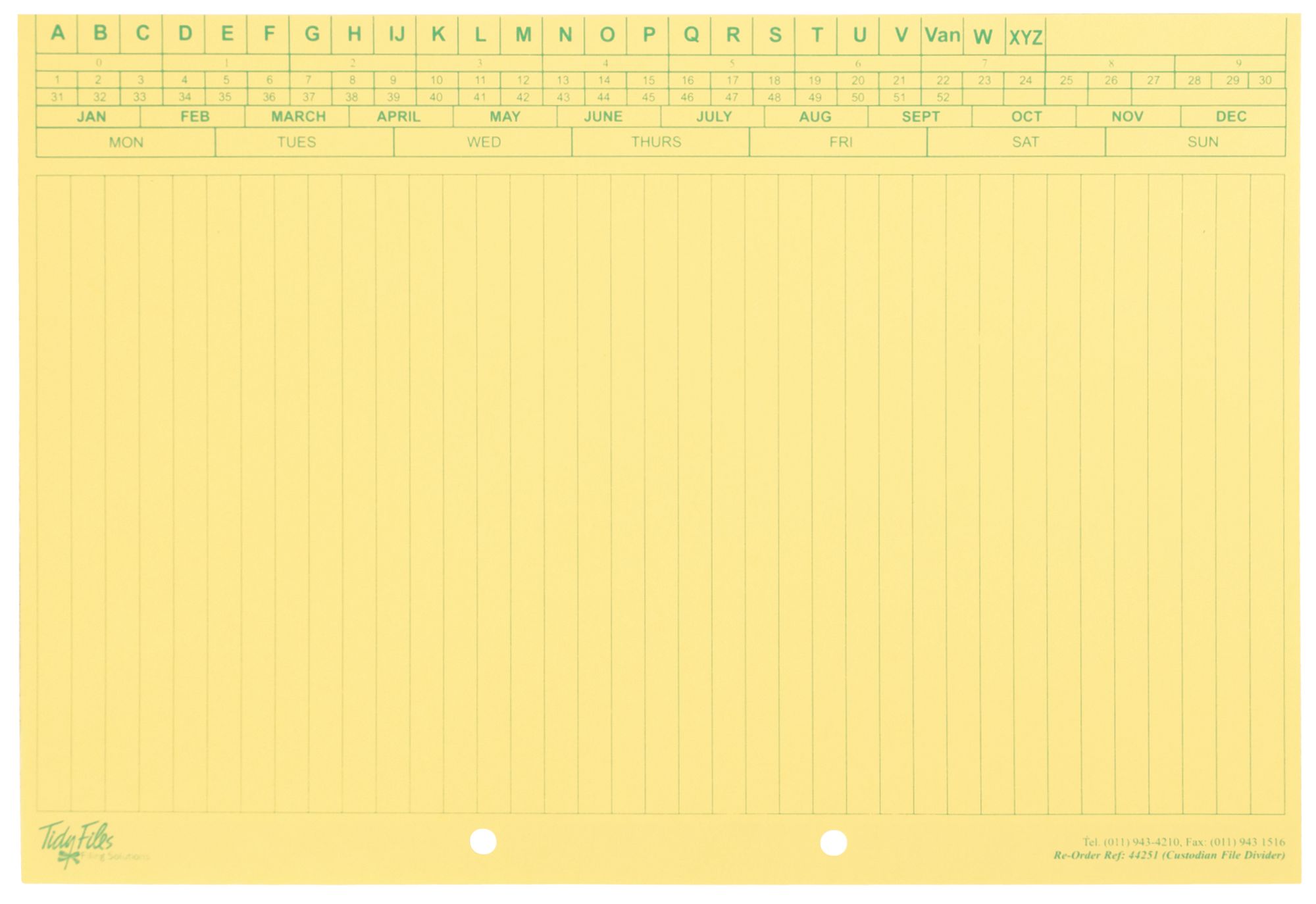 top retrieval file divider - pre-punched - a4 - 189 micron - 297 x ...