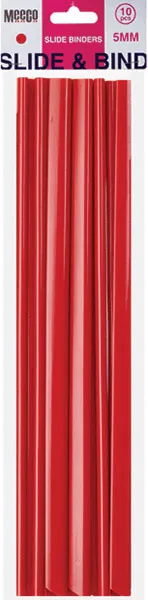slide binders - 5mm - red - 10 pack | Folio Office National slide binders - 5mm - red - 10 pack | Folio Office National