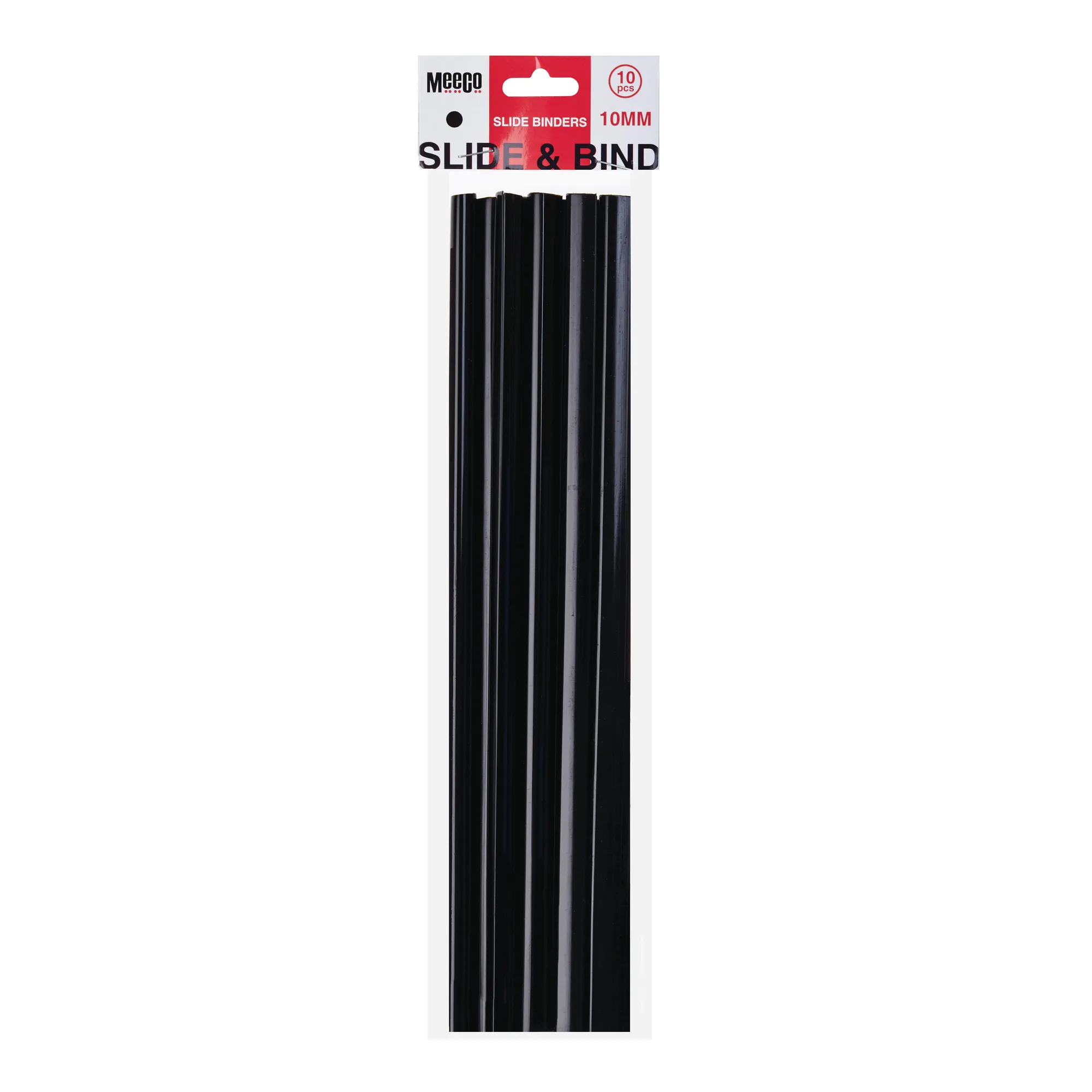 slide binders - 10mm - black - 10 pack | Office National