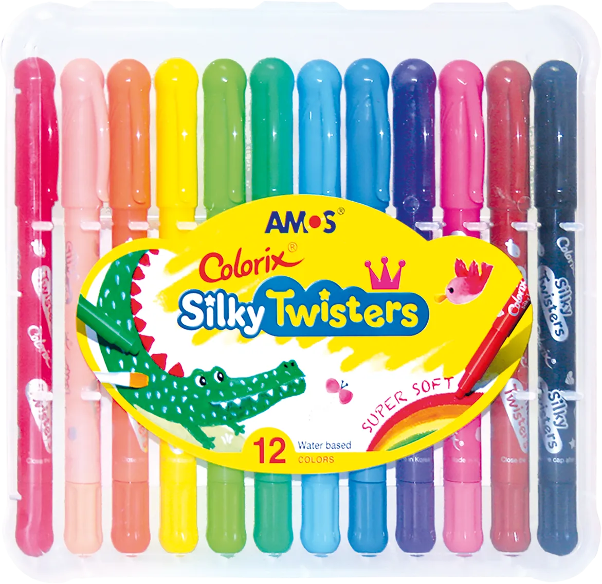 twisters crayons - assorted - 12 pack | Ribbens Office National