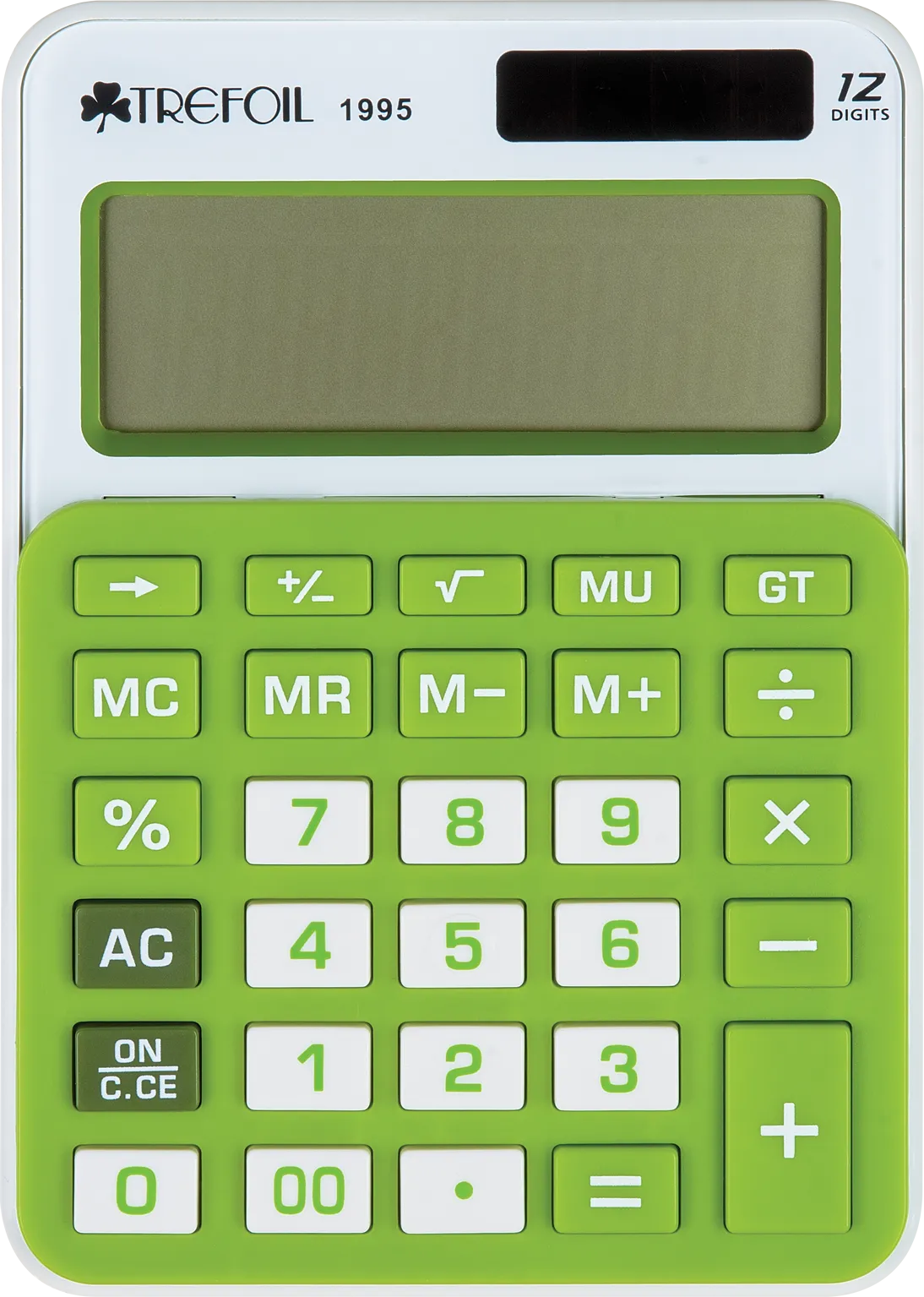 desktop calculator - 12-digit - green & white | Folio Office National