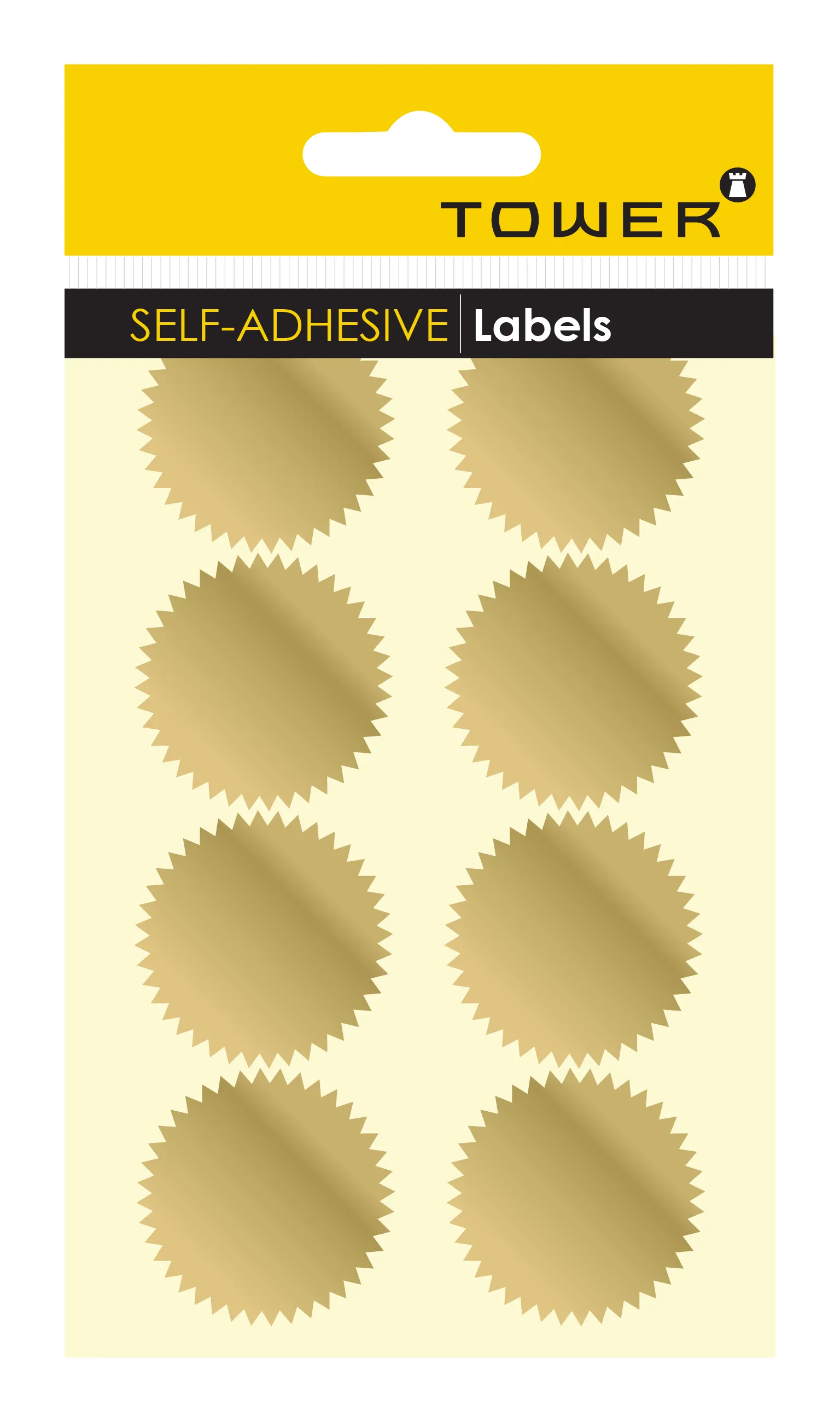 notarial seals - 40mm - gold - 77 pack | Office National