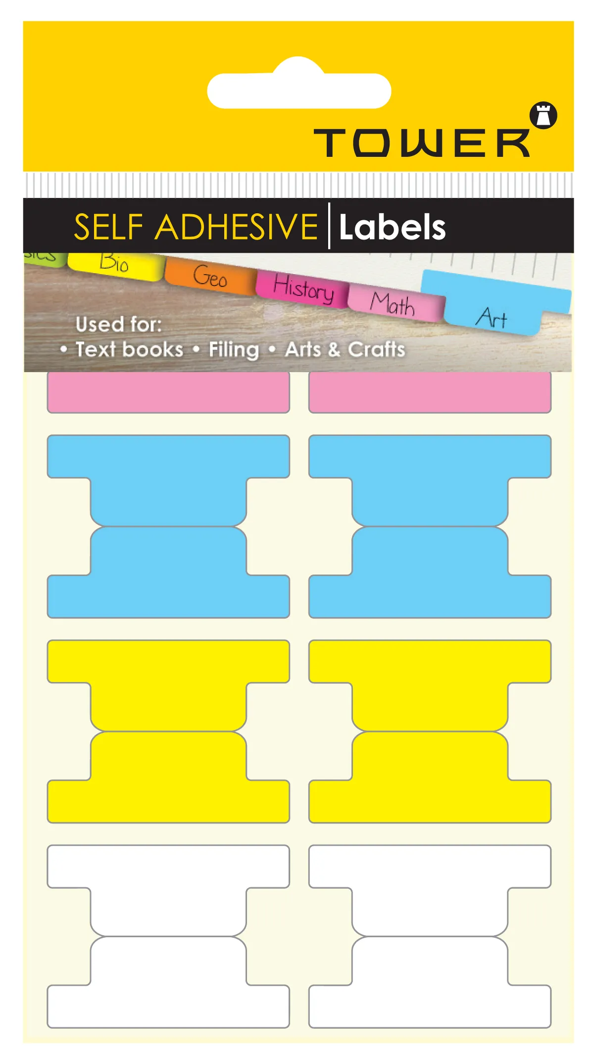 filing tabs - self-adhesive tabs - pastel - 24 pack | Office National