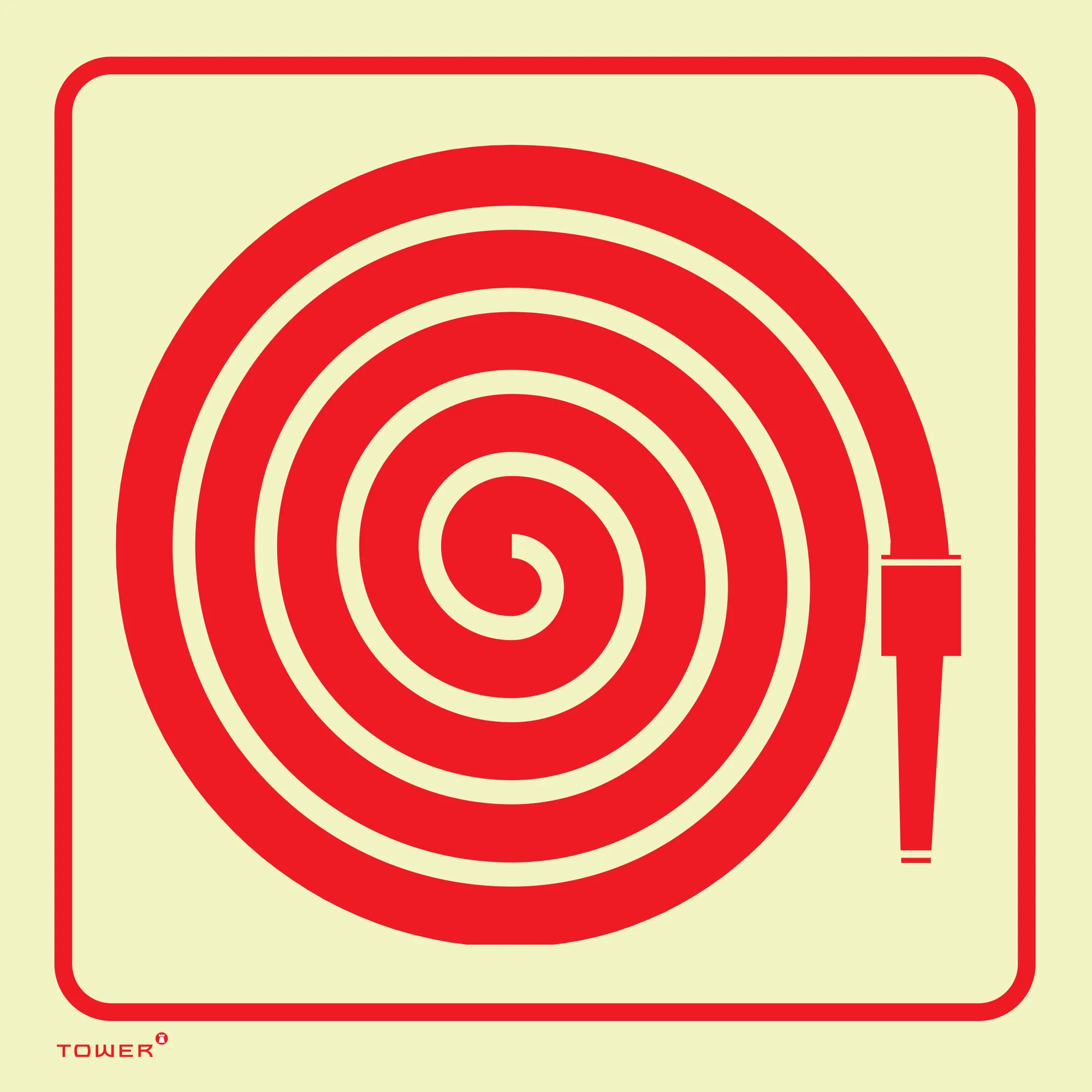 photoluminescent signs - fire hose - red | Office National