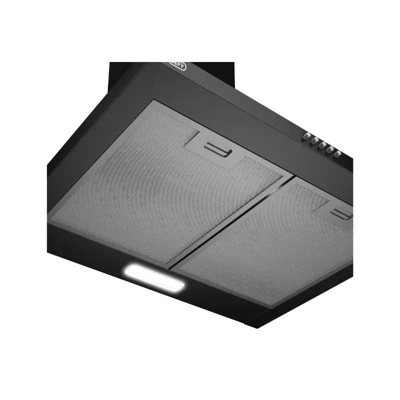 Defy 60cm Black Chimney Hood DCH60CB | Appliance World