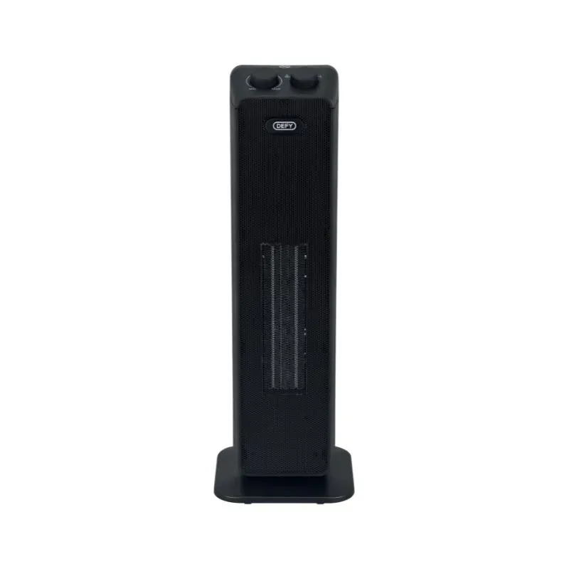 Defy Black Tower Fan Heater | Appliance World