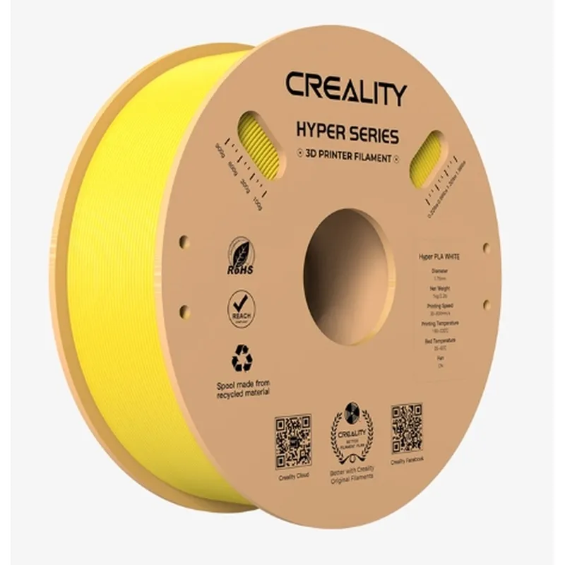 Creality Hyper PLA High-Speed Yellow Filament - 1kg | CH Africa