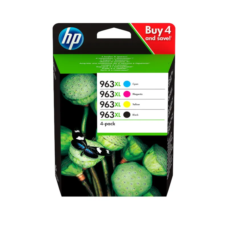 HP 963XL CMYK Original High Yield Ink Cartridge Multipack - 3YP35AE ... HP 963XL CMYK Original High Yield Ink Cartridge Multipack - 3YP35AE ...