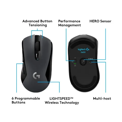 Logitech G603 LIGHTSPEED Wireless Gaming Mouse | CH Africa