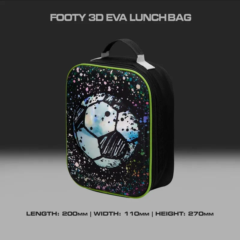 Quest Footy 3D EVA Lunch Bag - Black | CH Africa