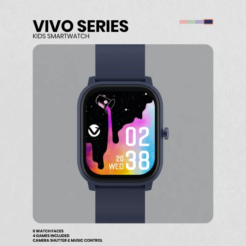 Volkano Vivo Series Kids Smart Watch - Dark Blue | CH Africa