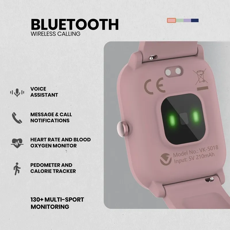 Volkano Vivo Series Kids Smart Watch - Pastel Pink | CH Africa