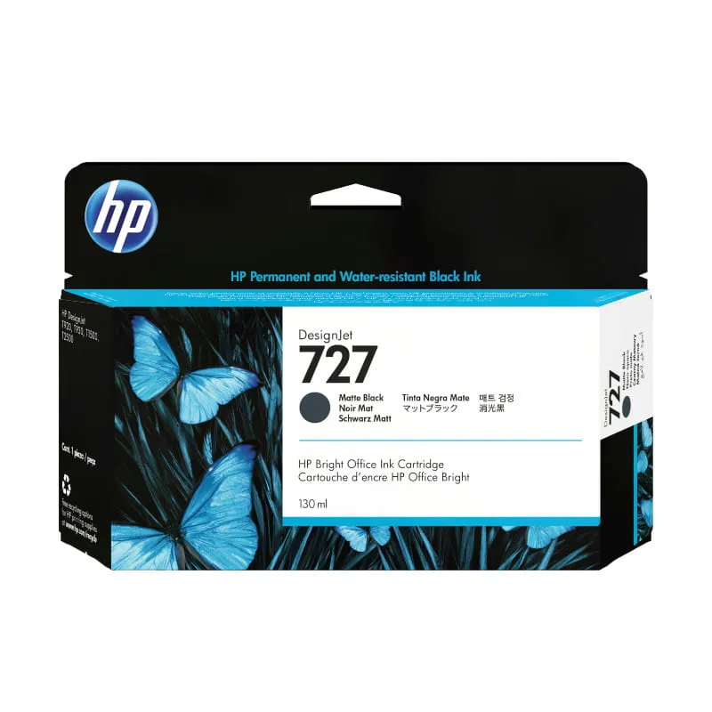 HP 727 Matte Black 130ml DesignJet Ink Cartridge | CH Africa
