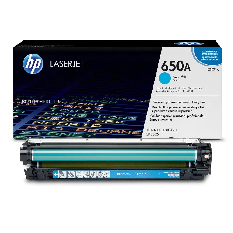 HP 650A Cyan Original Toner Cartridge - CE271A | CH Africa