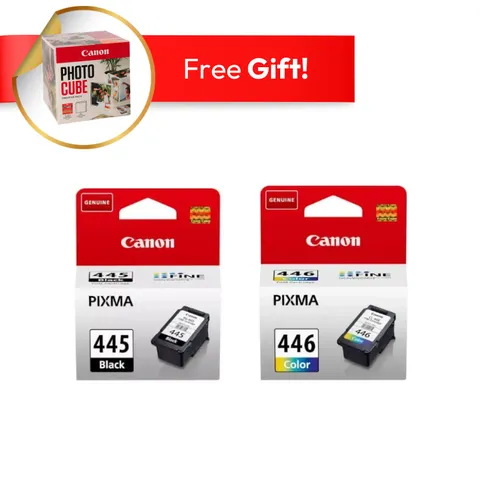 Canon 445 Black and 446 Tri-Colour Original Ink Cartridge Multipack ...