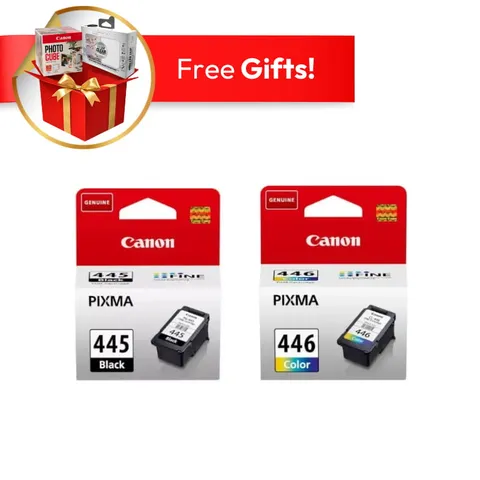 Canon 445 Black and 446 Tri-Colour Original Ink Cartridge Multipack ...