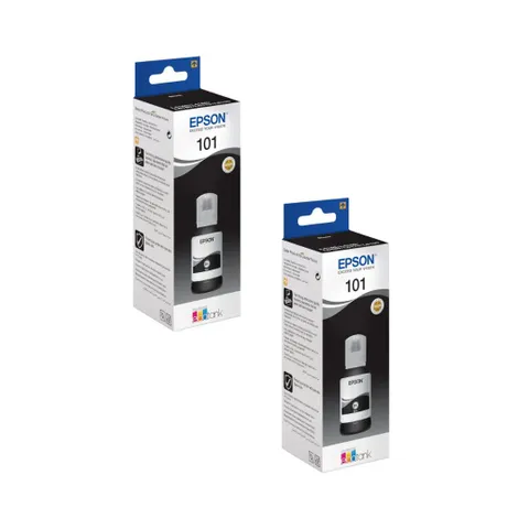 Epson 101 EcoTank Black Original Ink Bottle Dual Pack - E101X2BMP | CH ...