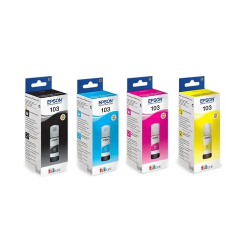Epson 103 Black Cyan Magenta Yellow Original Ink Cartridge Multipack ...