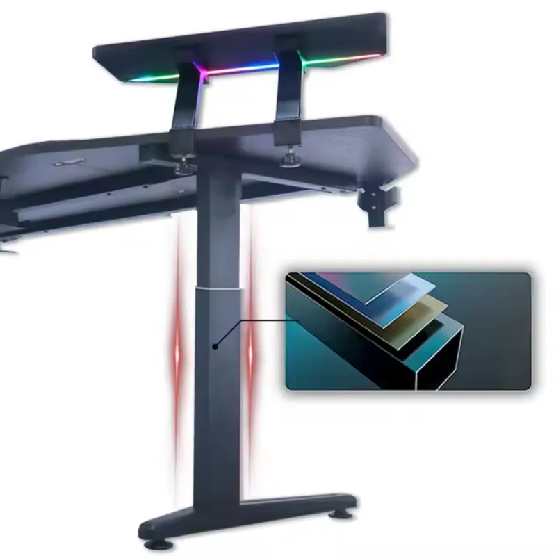 GameTech Large Desktop Gaming With RGB LED Light Computer E-Sports ...