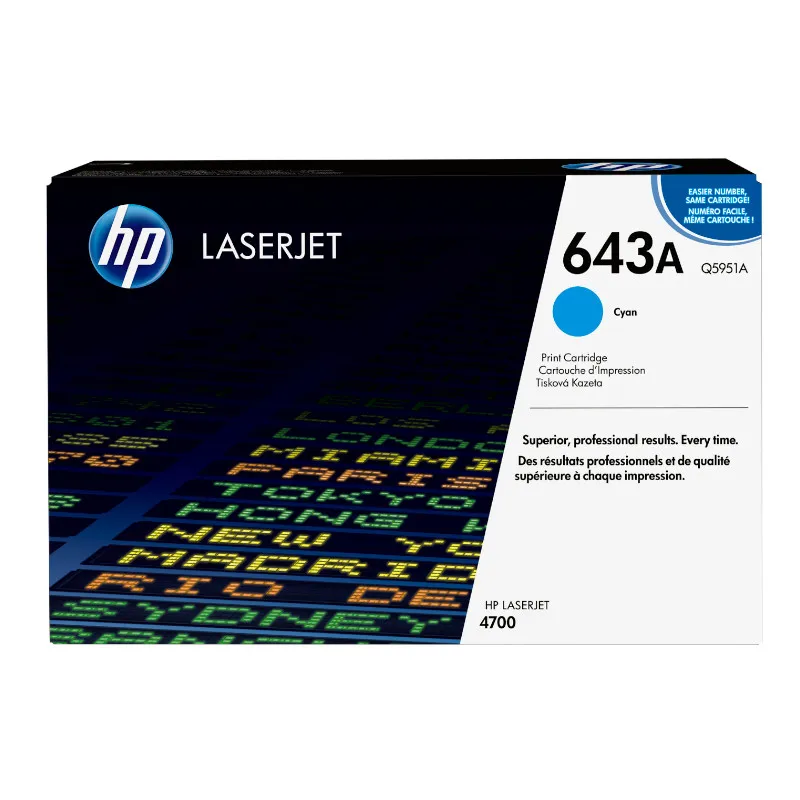 HP 643A Cyan Original Toner Cartridge - Q5951A | CH Africa