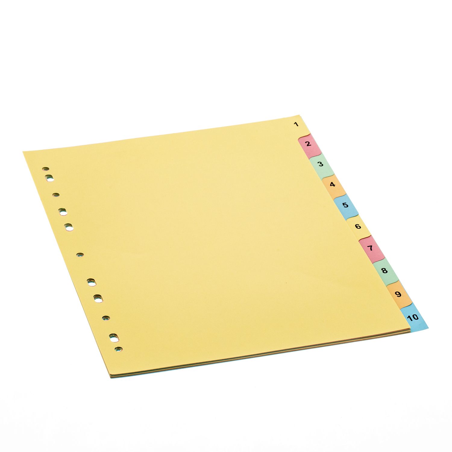 A4 Board 1-10 Pastel Dividers | Formax