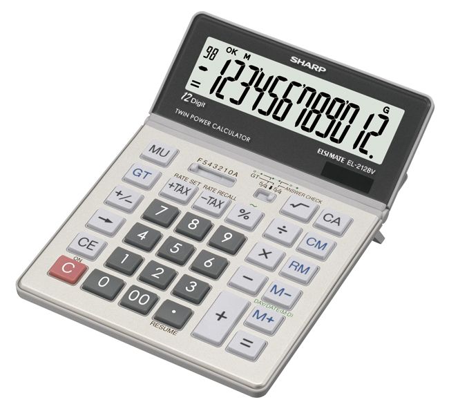 SHARP EL-2128V 12 Digit Calculator | Formax