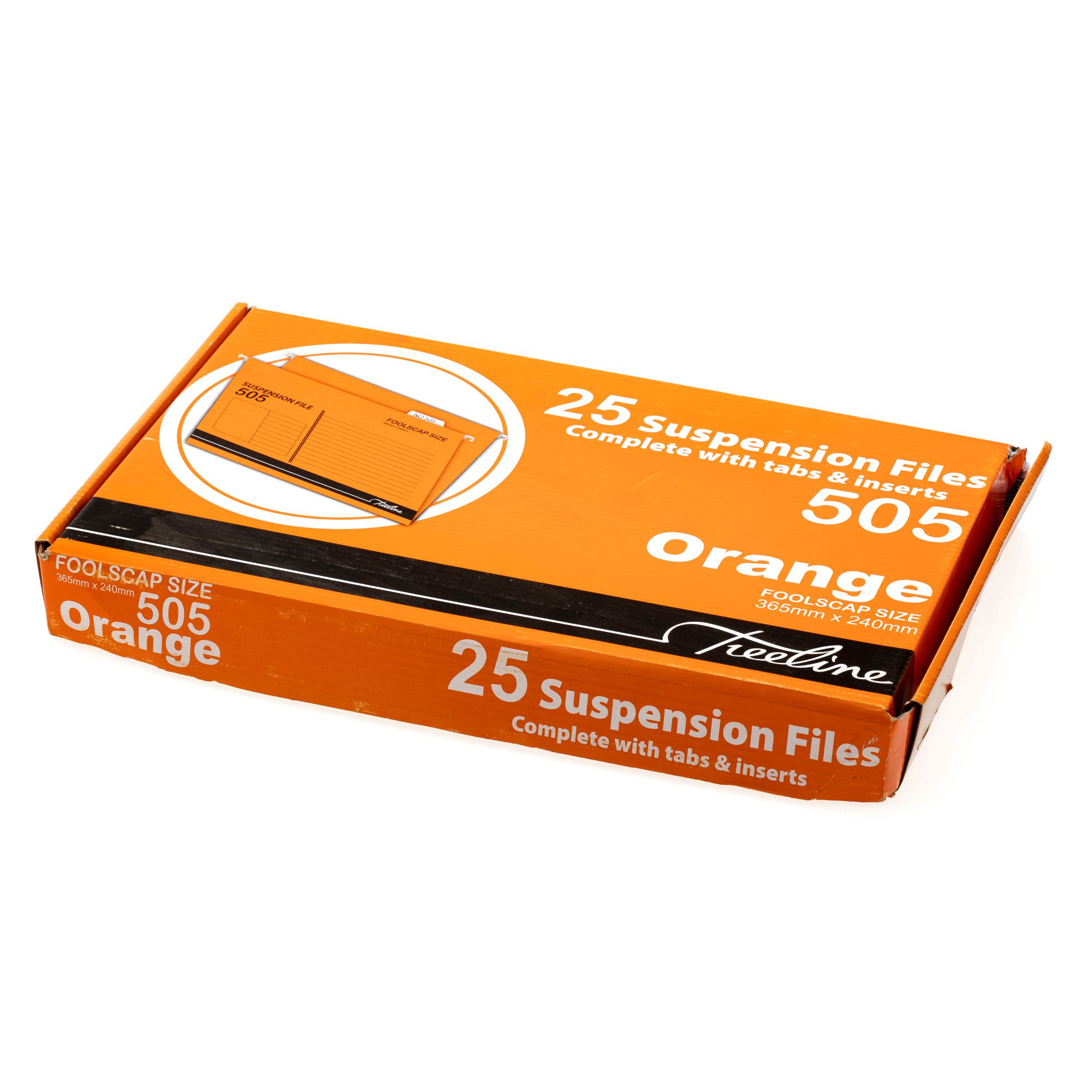 Treeline Foolscap Suspension Files 505 Orange | Formax Treeline Foolscap Suspension Files 505 Orange | Formax