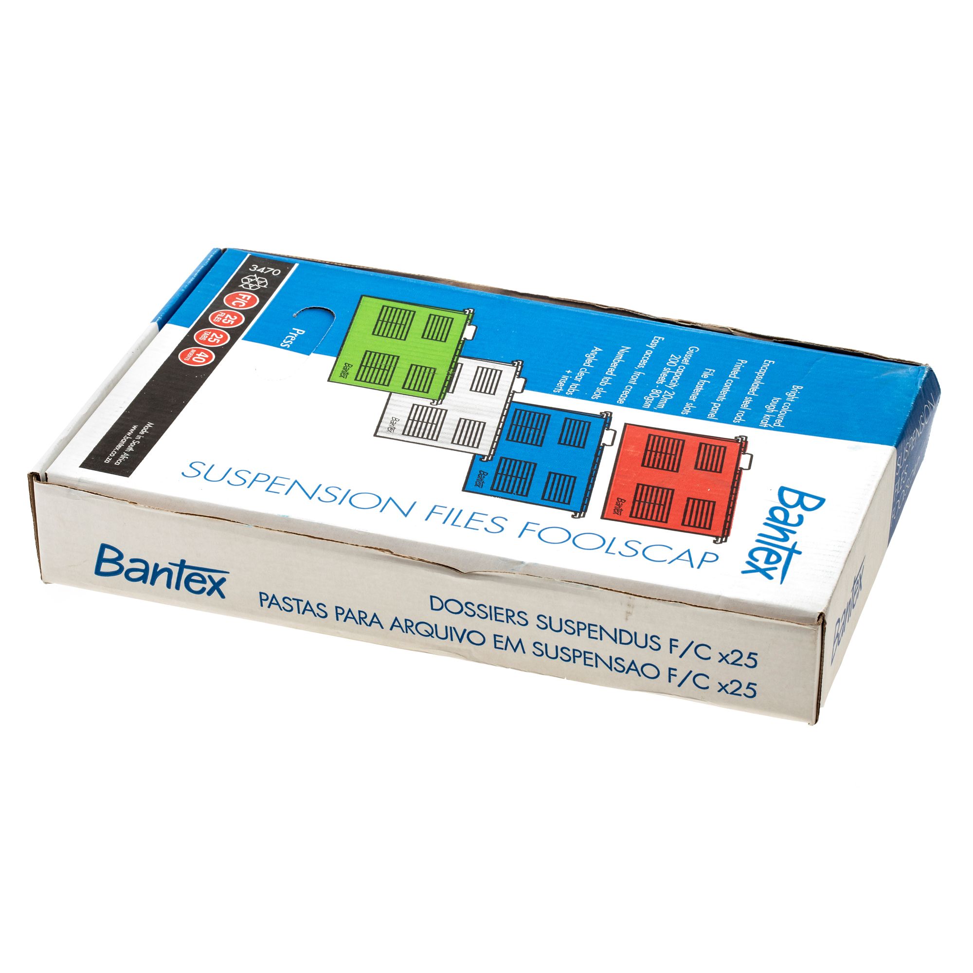 Bantex Foolscap Suspension Files B3470 Blue | Formax Bantex Foolscap Suspension Files B3470 Blue | Formax