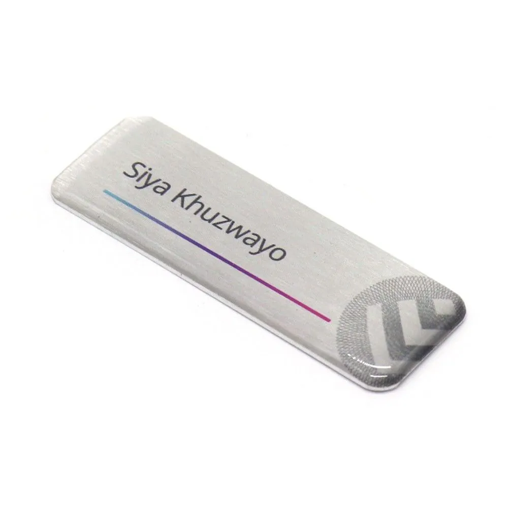 Silver Metal Name Badge | DiscoveryShop