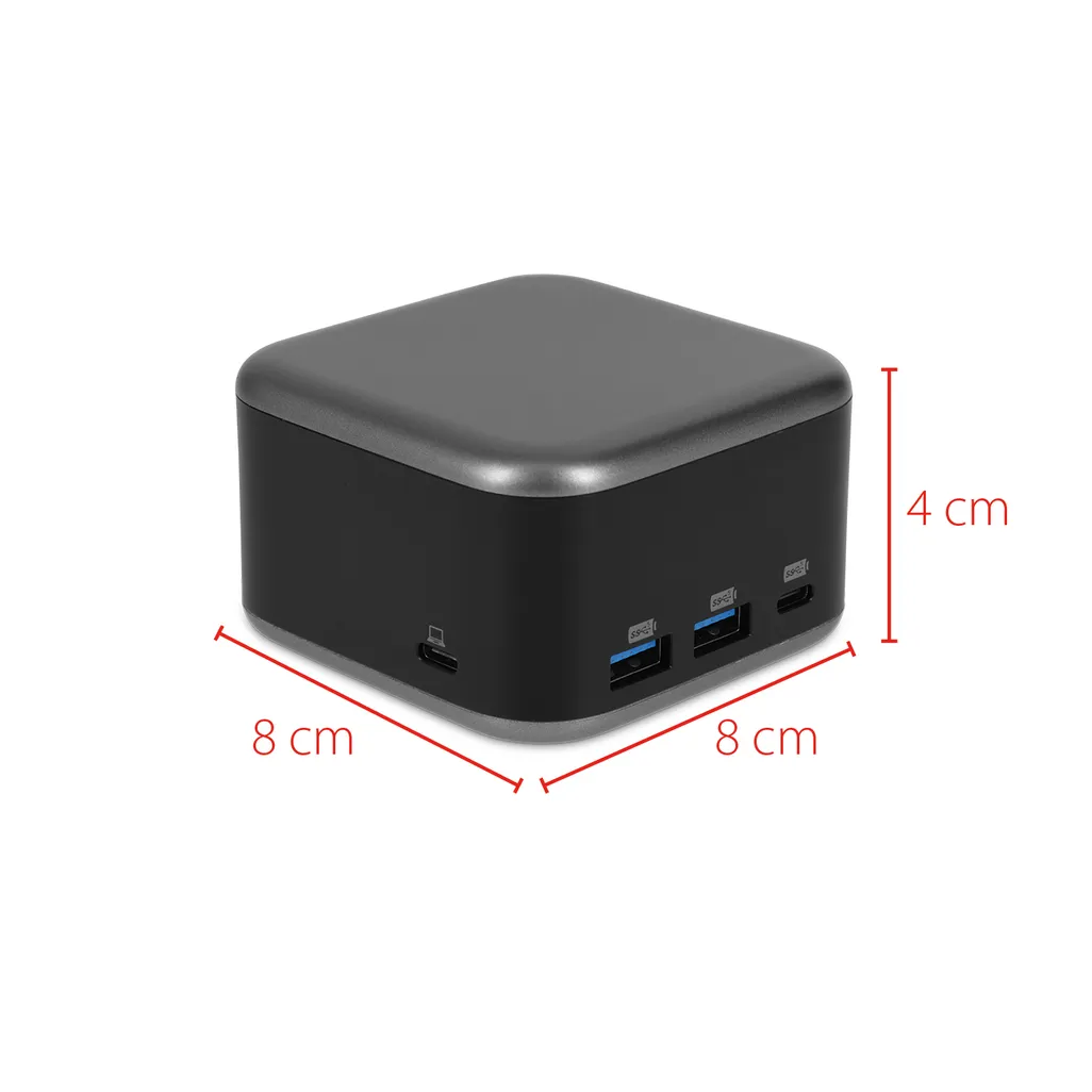 Lmp Powerdock Usb-C Gan Power Adapter & 5-Port Usb-C Dock - Black ...