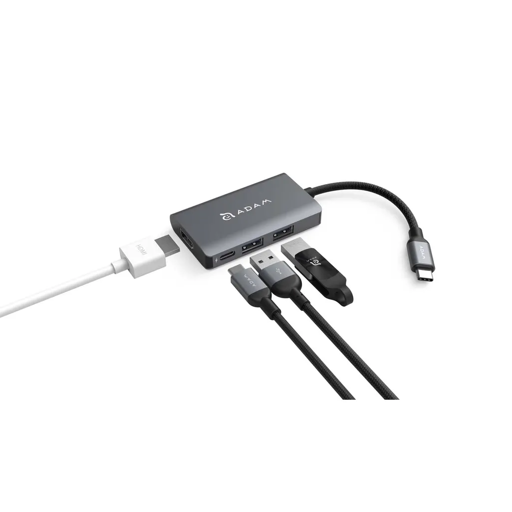 Adam Elements Casa Hub A01m - 4 Port Usb-C Hub - Grey | Emia Distribution