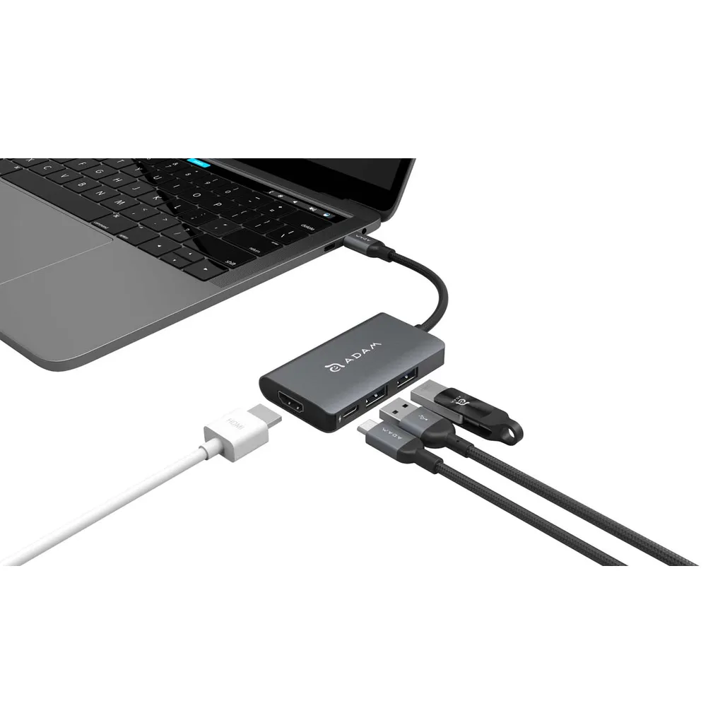 Adam Elements Casa Hub A01m - 4 Port Usb-C Hub - Grey | Emia Distribution