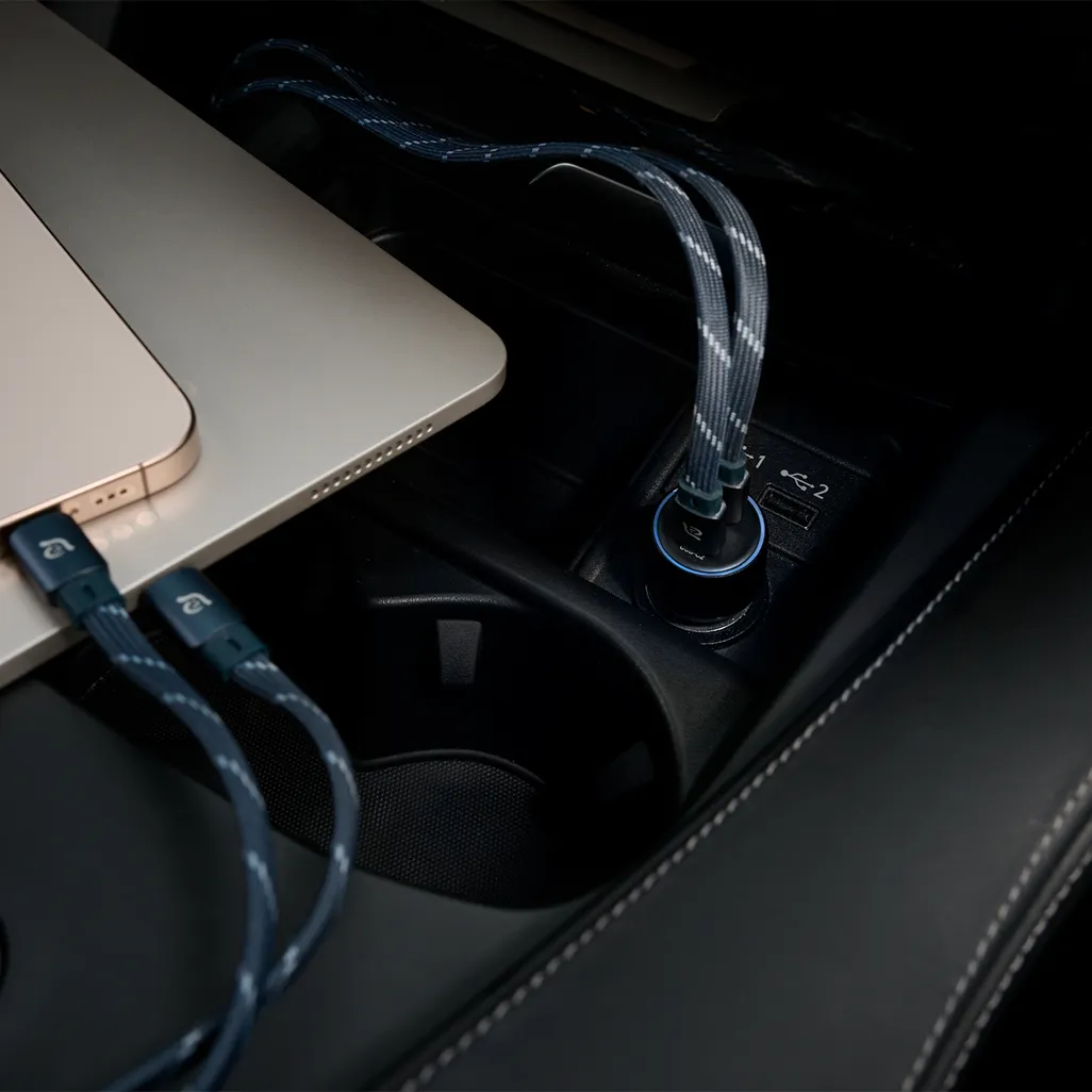Adam Elements Omnia C40 - 40W Fast Dual Usb-C Car Charger - Black ...
