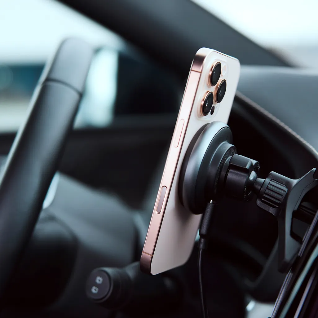 Adam Elements Cq2 - Qi2 Magnetic Charging Car Mount - Black | Emia ...