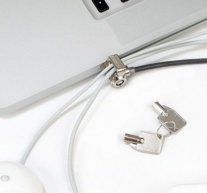 Maclocks Slim Steel Macbook Lock , Laptop Lock With Peripheral Cable ...